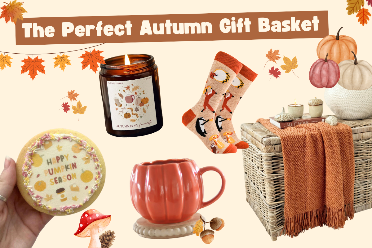 Autumn Gift Basket Ideas | Cosy Autumn Gifts & Boo Basket Inspiration ...