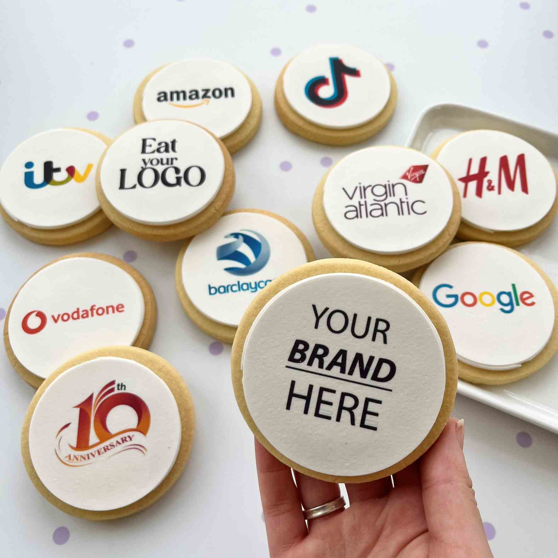 Unique Branded Iced Shortbread Cookies for UK Delivery – GardnersCookies